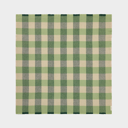 Traditional Check Picnic Rug in Acacia Green – Waverley Mills