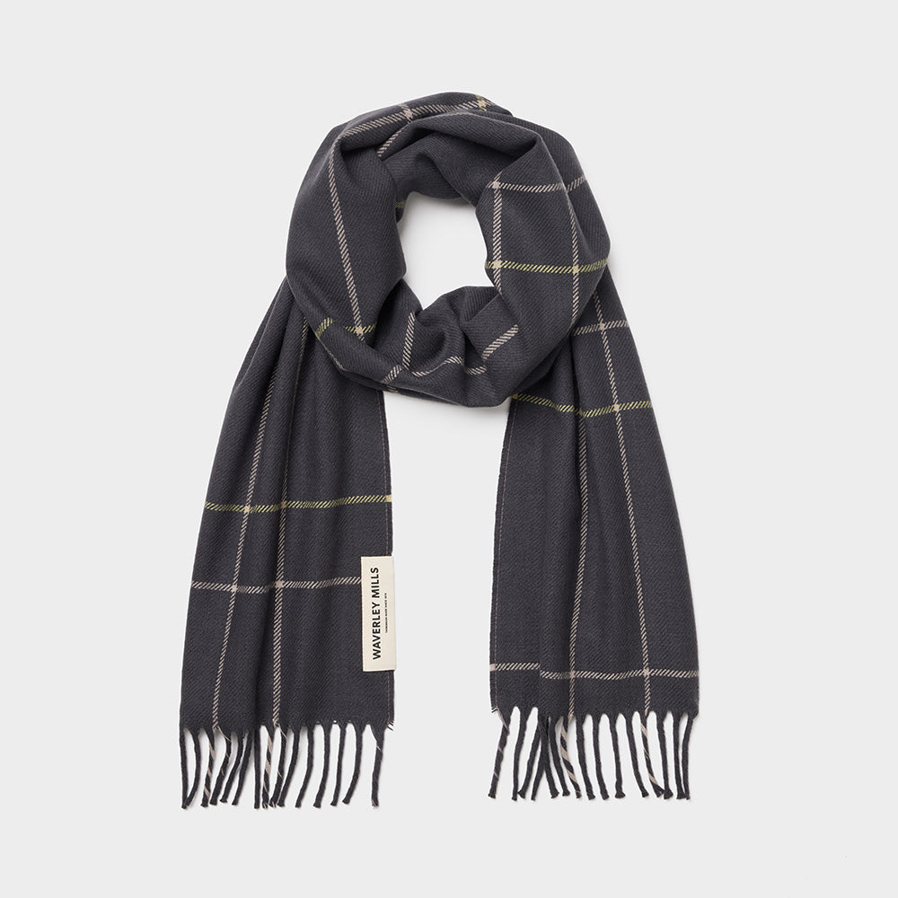 Sheffield Scarf in Charcoal Grey – Waverley Mills