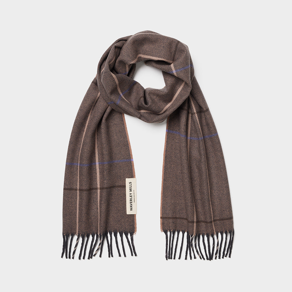Sheffield Scarf in Sable Brown – Waverley Mills